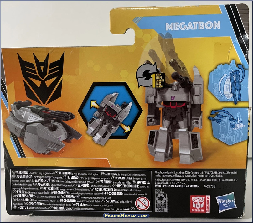 Megatron - Transformers - Cyberverse - Buzzworthy Bumblebee - 1-Step Changers - Hasbro Action Figure