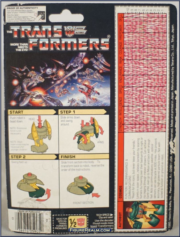 Cosmos - Transformers - Generation 1 - Series 2 - Hasbro Action Figure