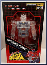 Optimus Prime (Clear) - Transformers - Super Cyborgs - Super7 Action Figure