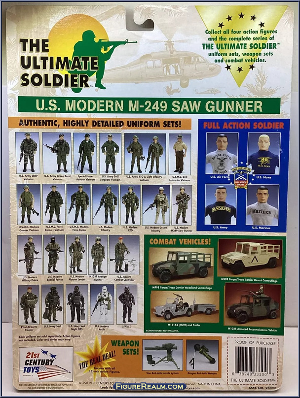 U.S. Modern M-249 Saw Gunner - Ultimate Soldier - Accessories - 21st ...