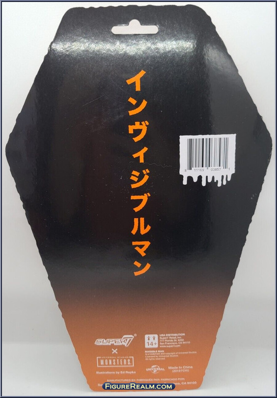 Invisible Man (Japanese Style) - Universal Monsters - ReAction Figures ...