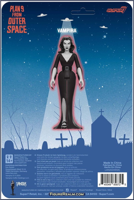 Vampira (Plan 9 from Outer Space) (Grayscale) - Vampira - ReAction ...