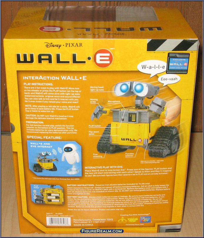 Wall-E (InterAction) - Wall-E - Deluxe Figures - Thinkway Toys Action ...