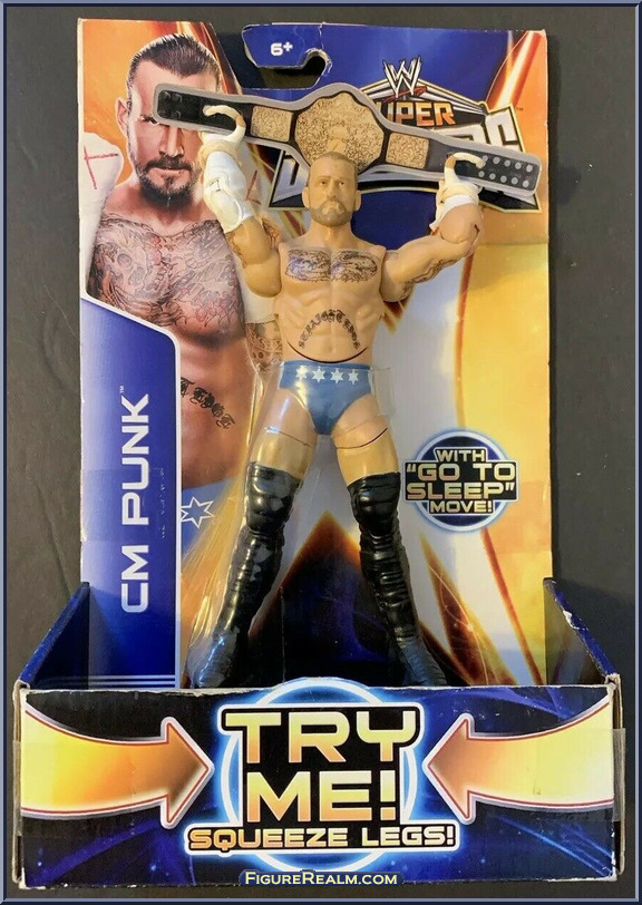CM Punk - WWE - Super Strikers - Mattel Action Figure