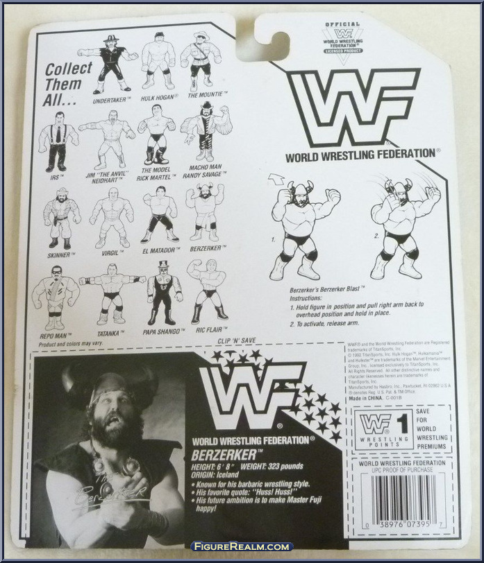Berzerker - WWF - Series 6 - Hasbro Action Figure
