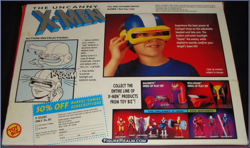 Cyclops Laserlight Visor - X-Men - Role Playing - Toy Biz Action Figure