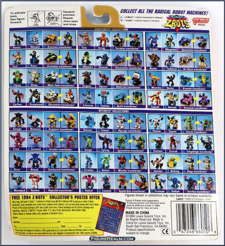 Radial / Centoid / Spyderbite - Z-Bots - Bitebots - Galoob Action Figure