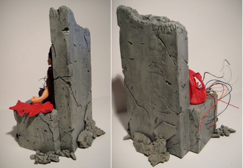 Tetsuo Shima on throne (Akira) (Akira) Custom Diorama / Playset