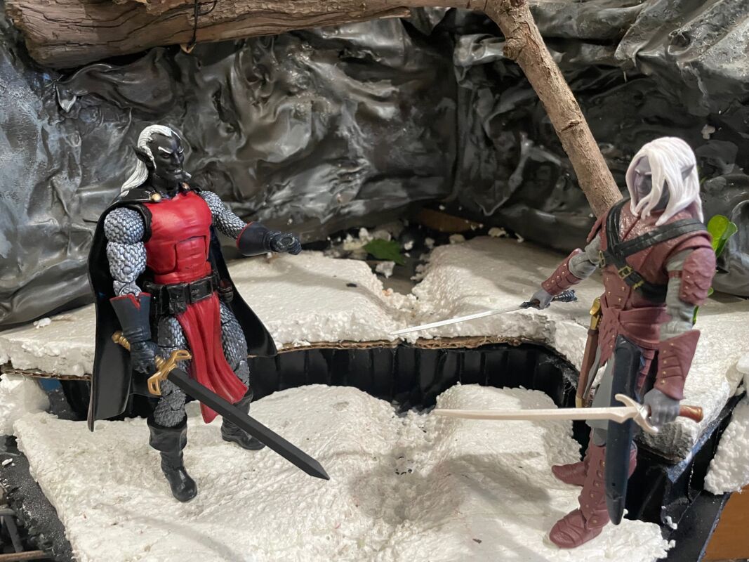 Drow elf / fighter (Dungeons and Dragons) Custom Action Figure