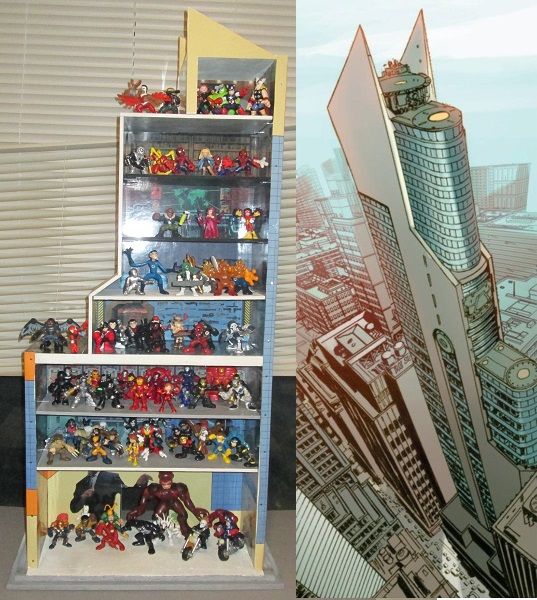 Super Hero Squad Stark Tower (Super Hero Squad) Custom Diorama / Playset